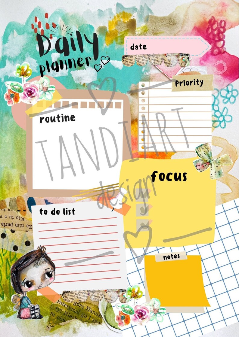Plan It Girl Printable Daily Planner,weekly Planner, a Printable Image ...