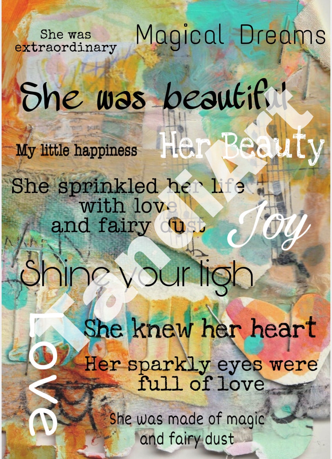 Fairy Quotes2- Digital Image for Papercraft, Quotes Cardmaking ...