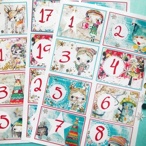 Tandiart Advent Calendar- Bundle of 3 Digital Pages, Advent Calendar ...