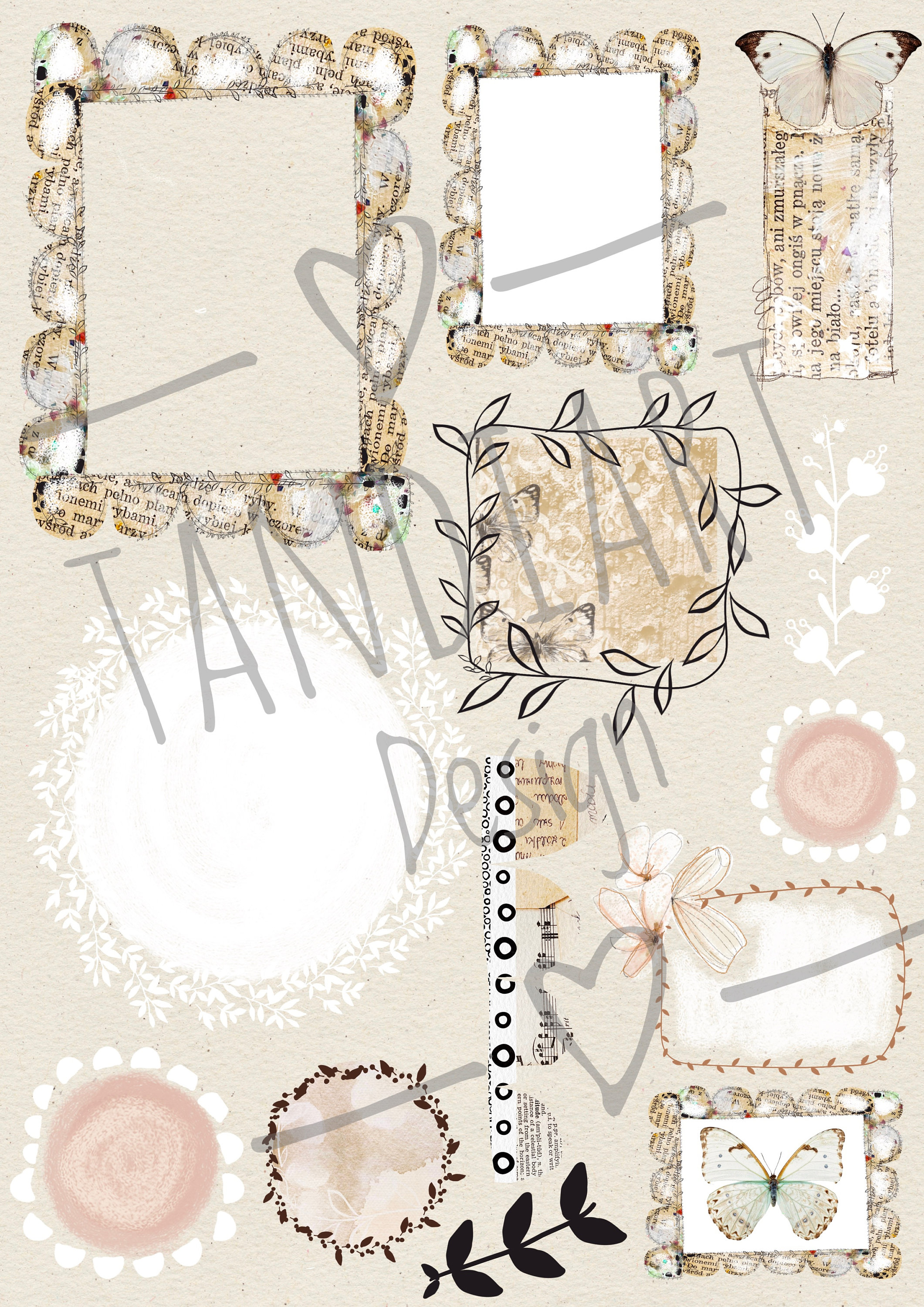 Holy A4 Digital Scrapbook Collage Sheets Printables for - Etsy