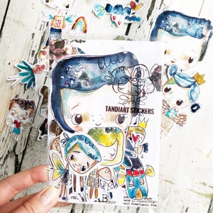 Tandiart Sticker Pack 08to the Moon and Back Stickers, Illustrations ...