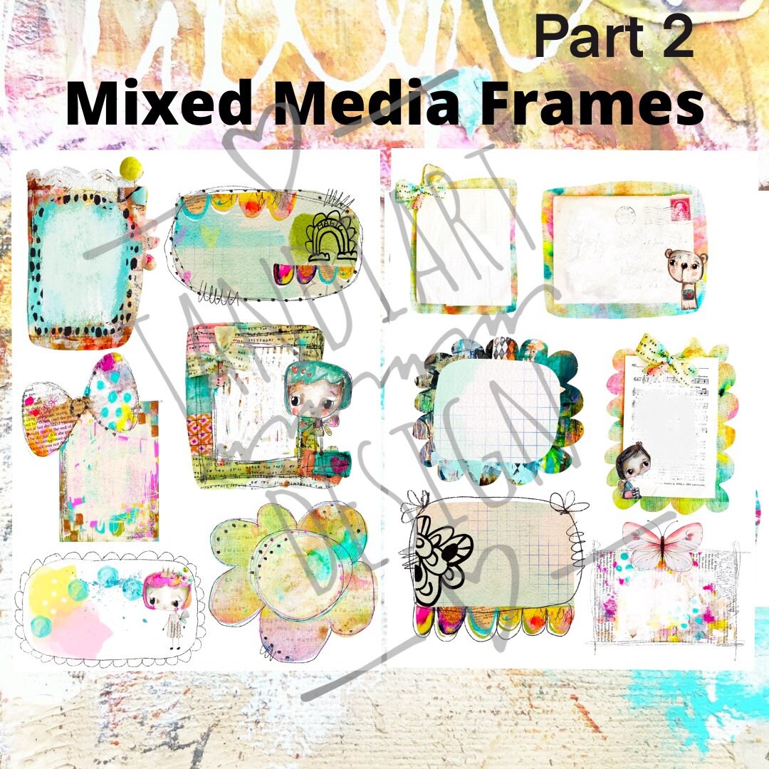 Fairy Frames Part 2 Digital Image for Collage, Papercraft, a Printable ...