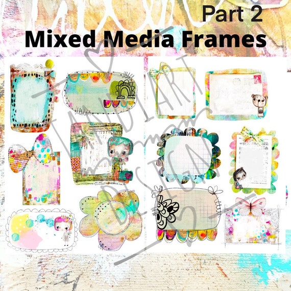 Fairy Frames Part 2 Digital Image for Collage Papercraft a - Etsy