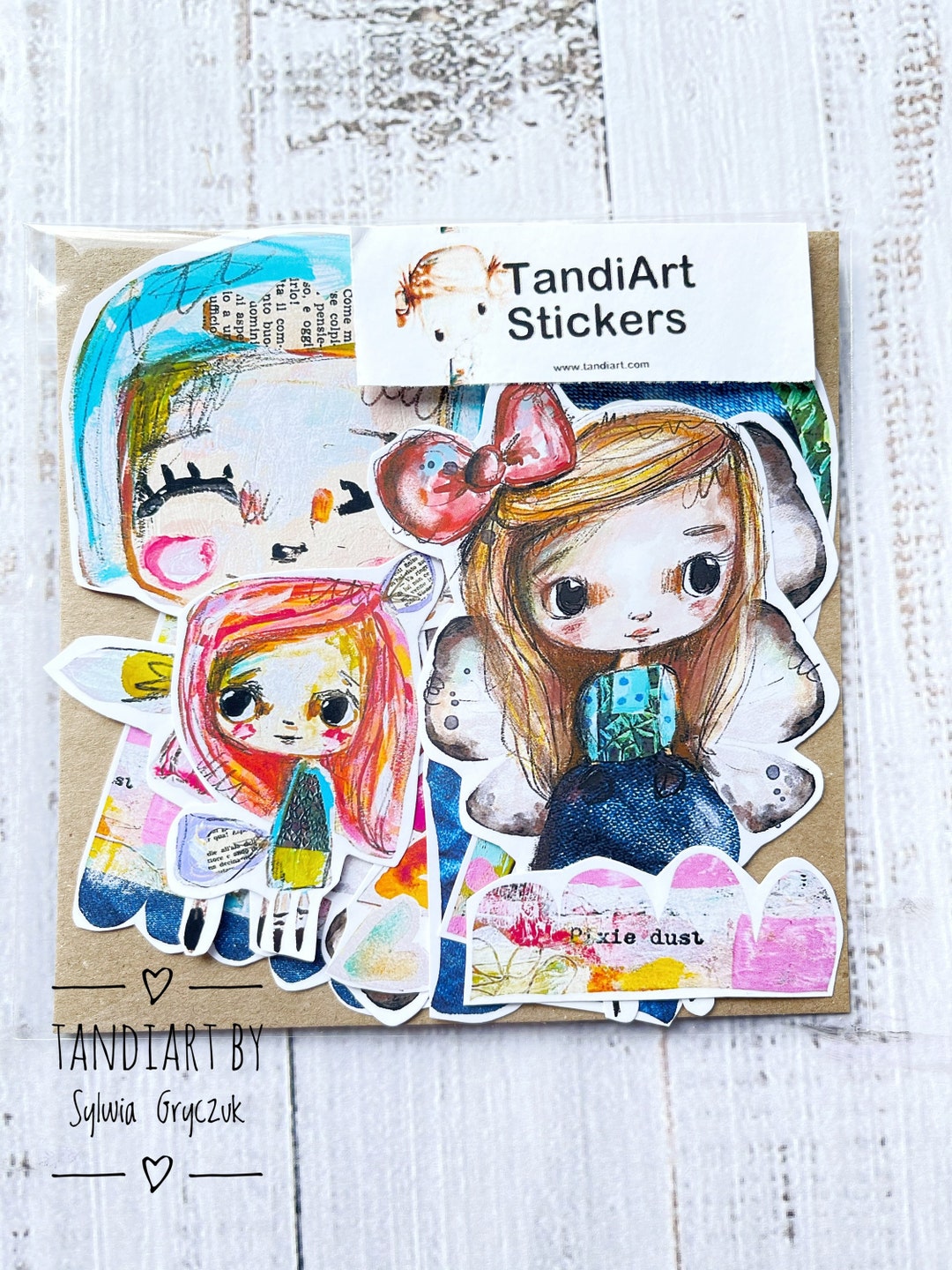 Tandiart Sticker Pack No28- Enchanted Wings 1-fairy Stickers ...