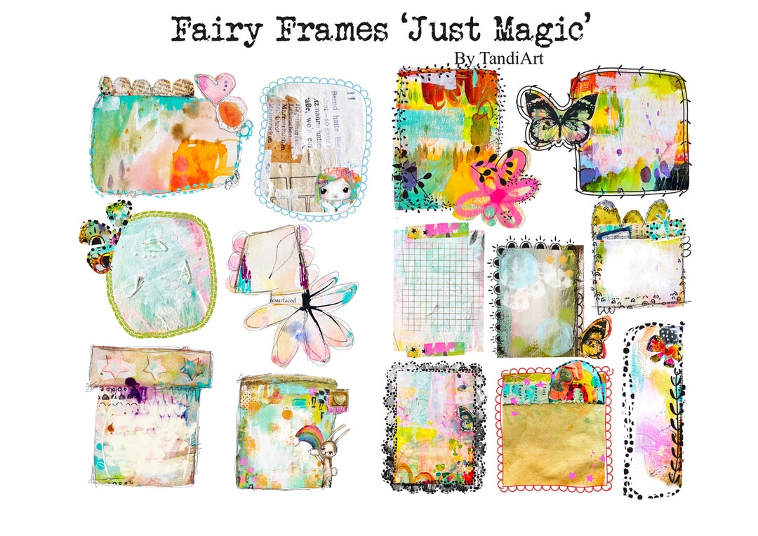 Fairy Frames Just Magic Digital Image for Collage, Papercraft, a ...