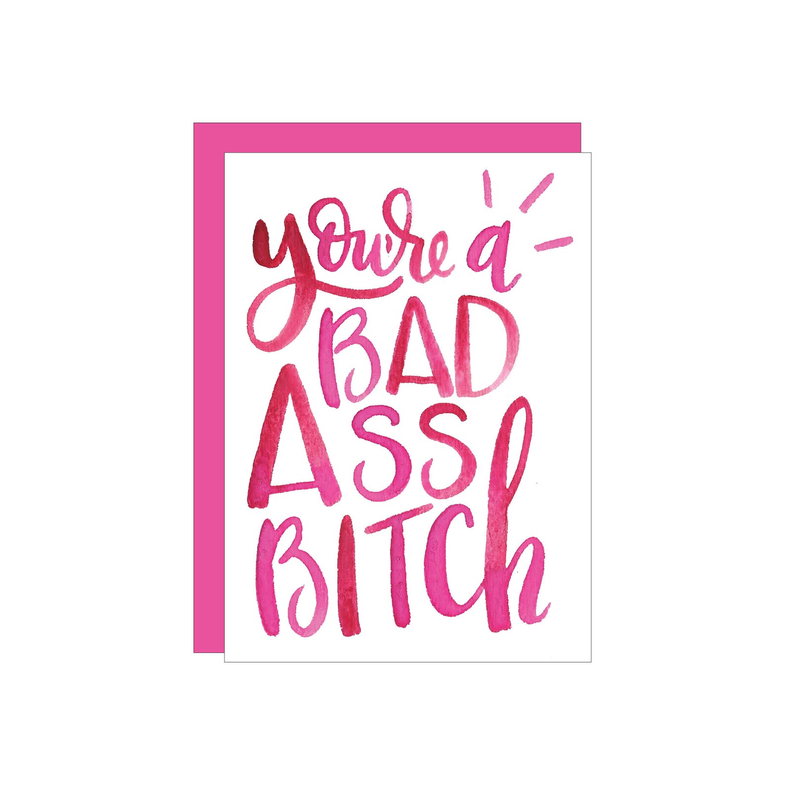 Bad Ass Bitch Greeting Card - Etsy