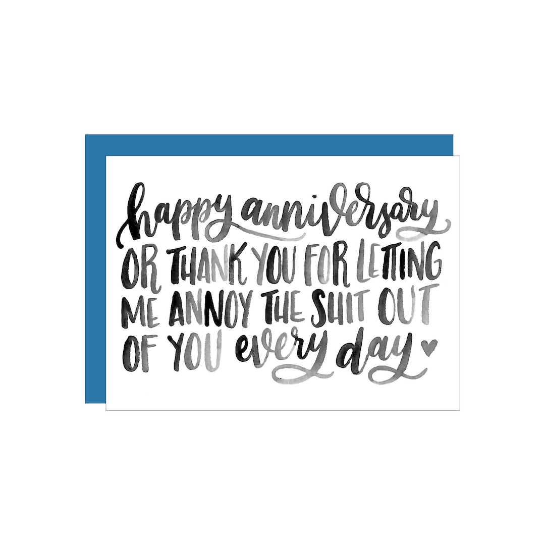 Happy Anniversary Greeting Card - Etsy