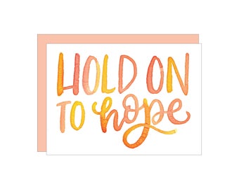 Inspirational Greeting Card of Hope - Etsy