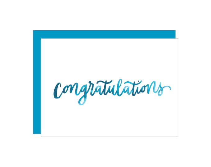 Funny Congratulations Greeting Card With Envelope Congats, Good Luck ...