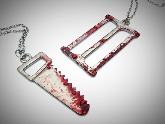 Bloody Weapons Necklace Bloody Axe Bloody Saw Bloody - Etsy