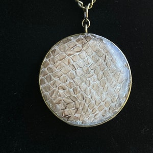 Snake Shed Pendant Necklace - Etsy
