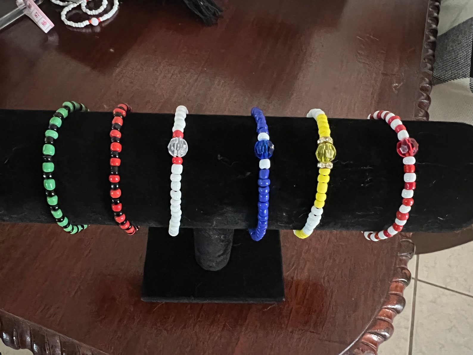 Orishas Inspired Bracelets. Set of 6; Obbatala, Yemaya, Oshun, Chango ...