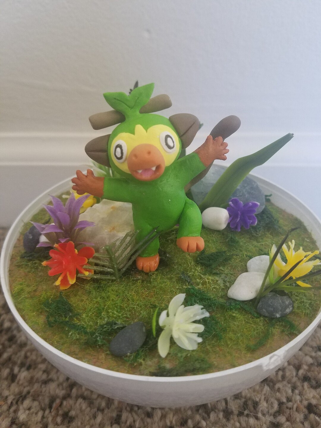 Grookey Terrarium, Pokemon Terrarium, Pokeball Terrarium, Pokemon Decor ...