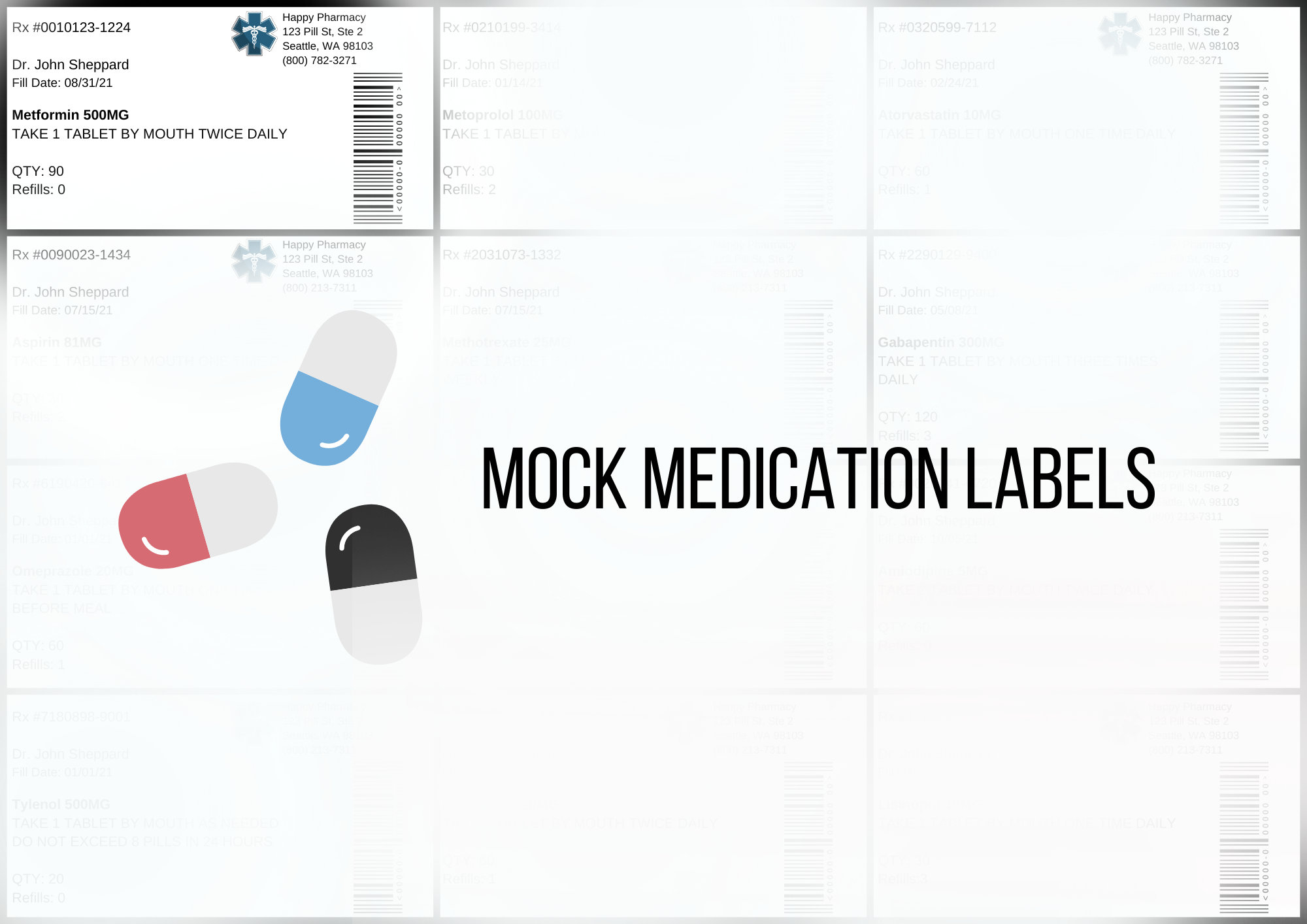 Mock Medication Labels for Cognitive Therapy - Etsy