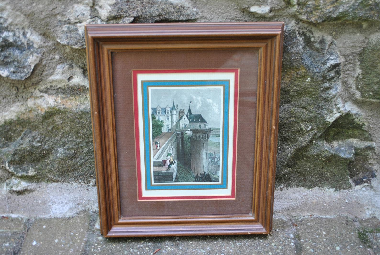 Castle Framed Matted Wall Art Drawing Vintage - Etsy 日本