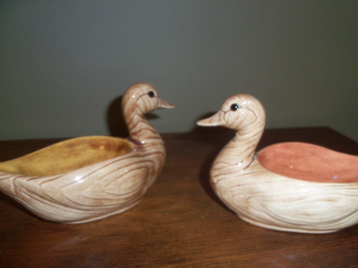 Charming Vintage 1973 Ceramic Duck Trinket Dishes - Etsy