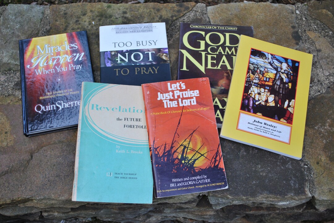 Lot of 6 Religion Books Booklets Church God Prayer Set Collection ...