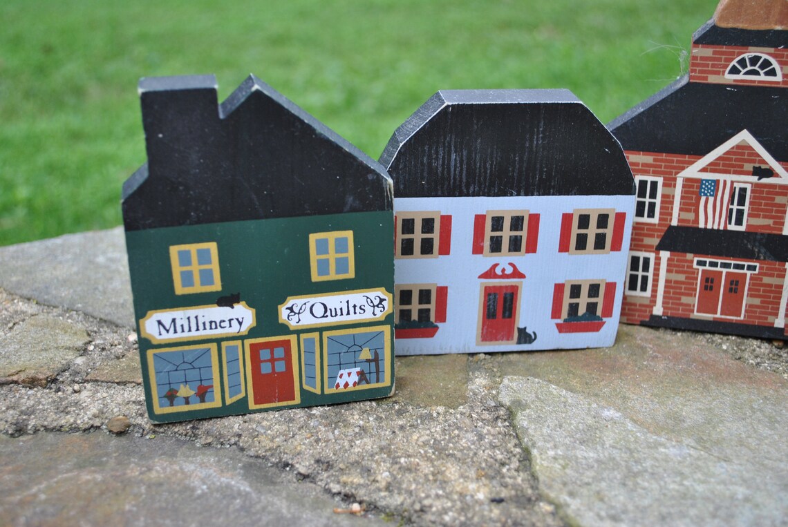 Faline Cat's Meow Wooden Building Lot Set Series II 2 - Etsy