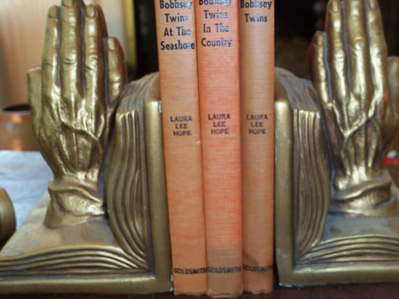 Vintage Set of Praying Hands Bookends and Doorstop/statue Large ...