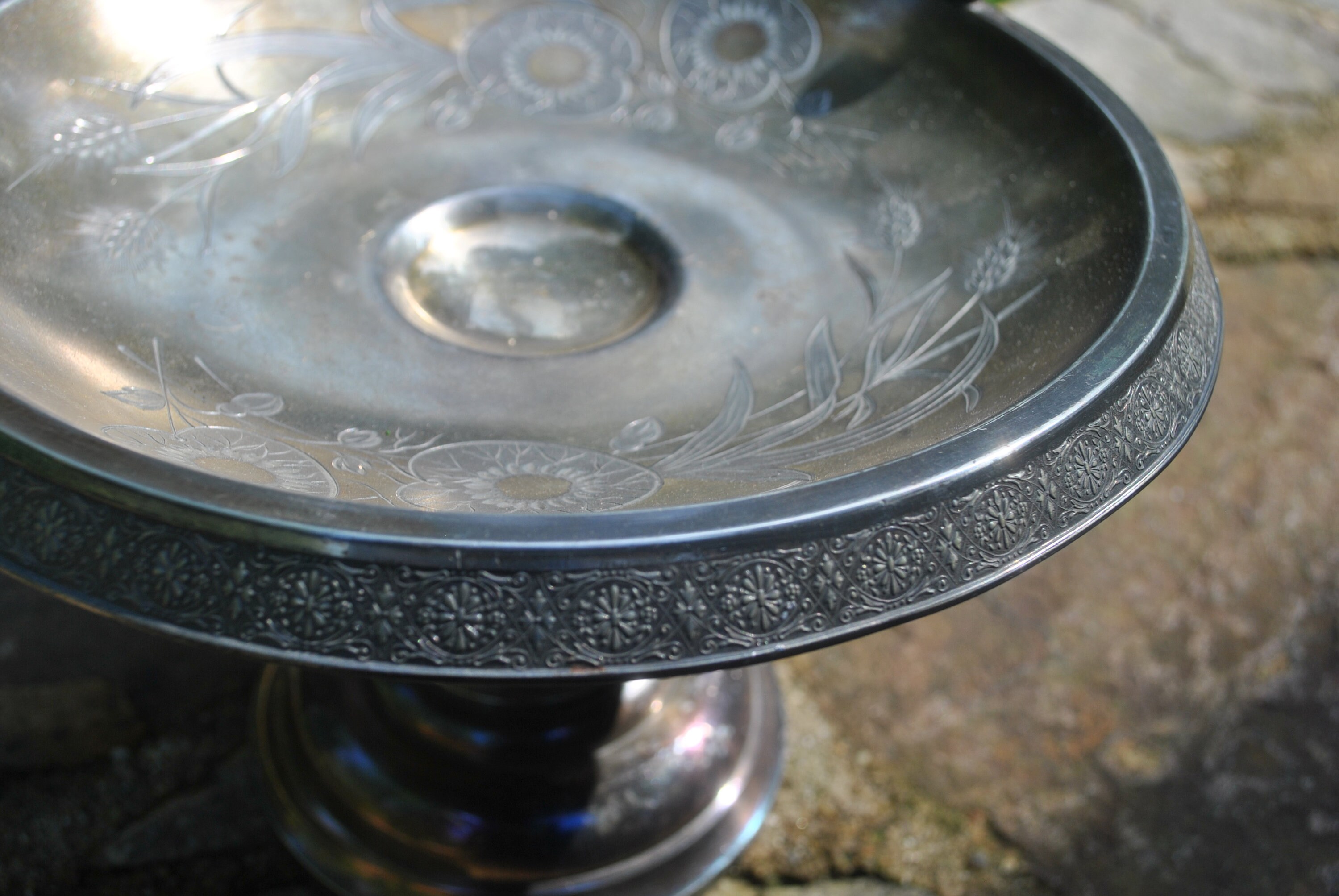 Antique Wedding Basket Quadruple Plate Simpson Hall Miller Silver ...