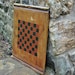 Antique Wooden Checkerboard Checkers Wall Decor Game Folk Art Hanging ...