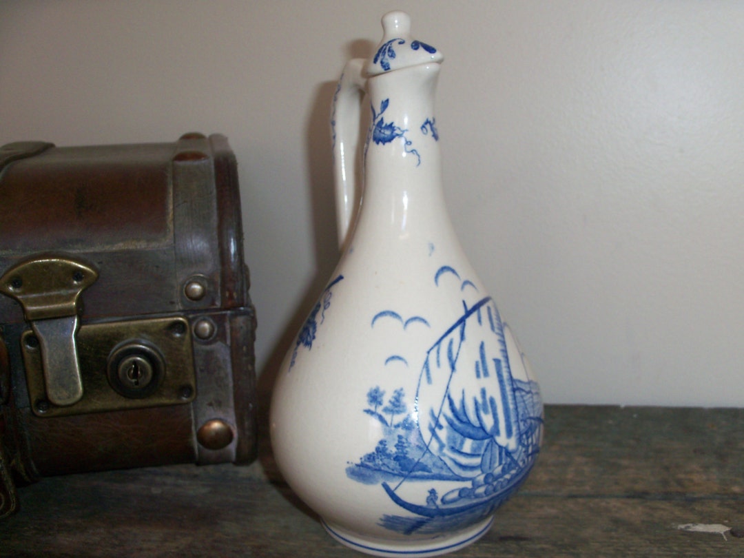 Vintage Portugal Gilman Real Vinicola Ceramic Handpainted Wine Pitcher ...