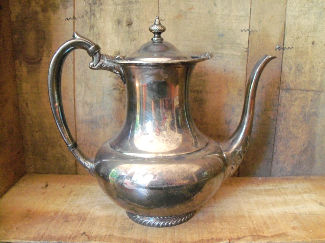 Antique Large Pitcher Silver Plate Community Georgian Formal Serving ...