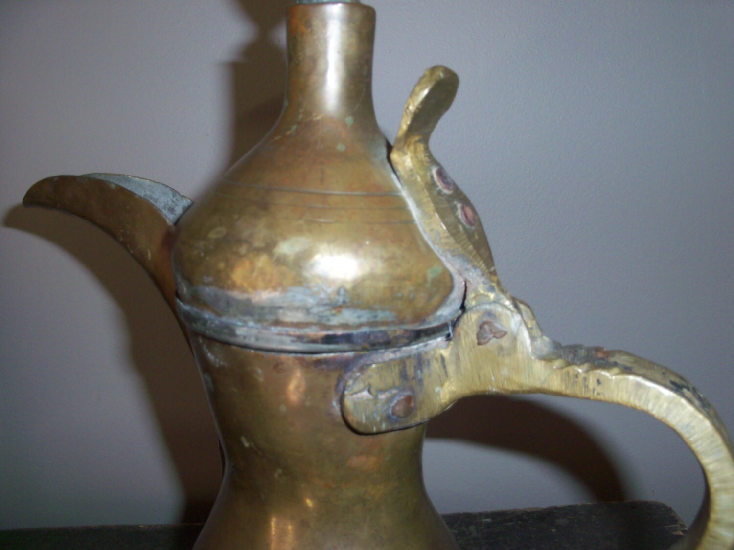 Antique Brass Pitcher Arabian Handmade Hammered - Etsy