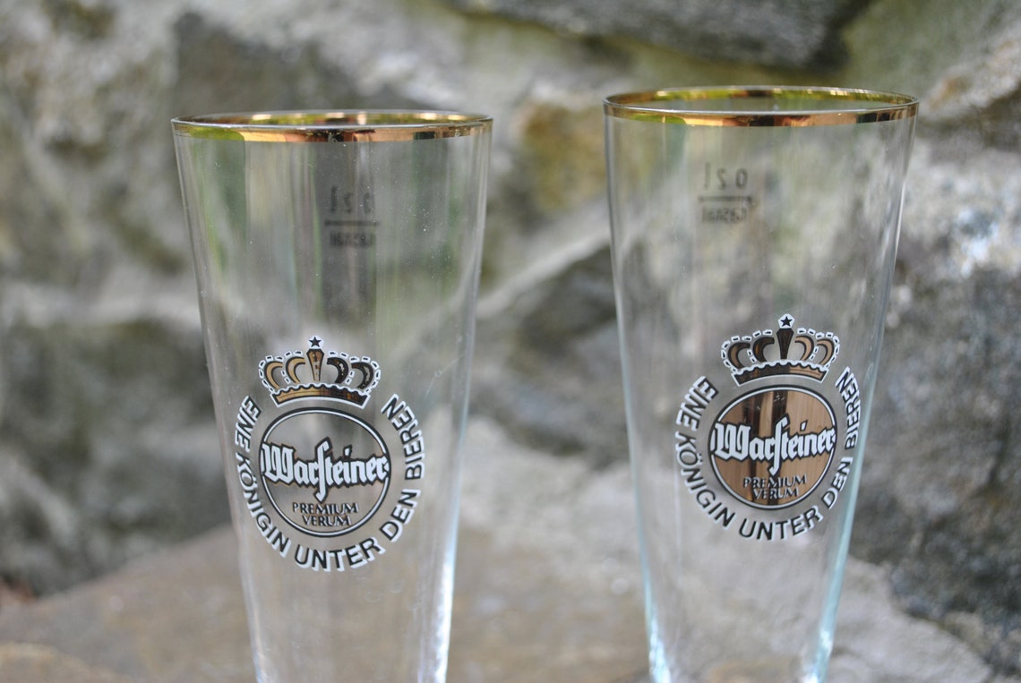 Warsteiner Bar Barware Glass Set Glasses Tapered Pilsner - Etsy