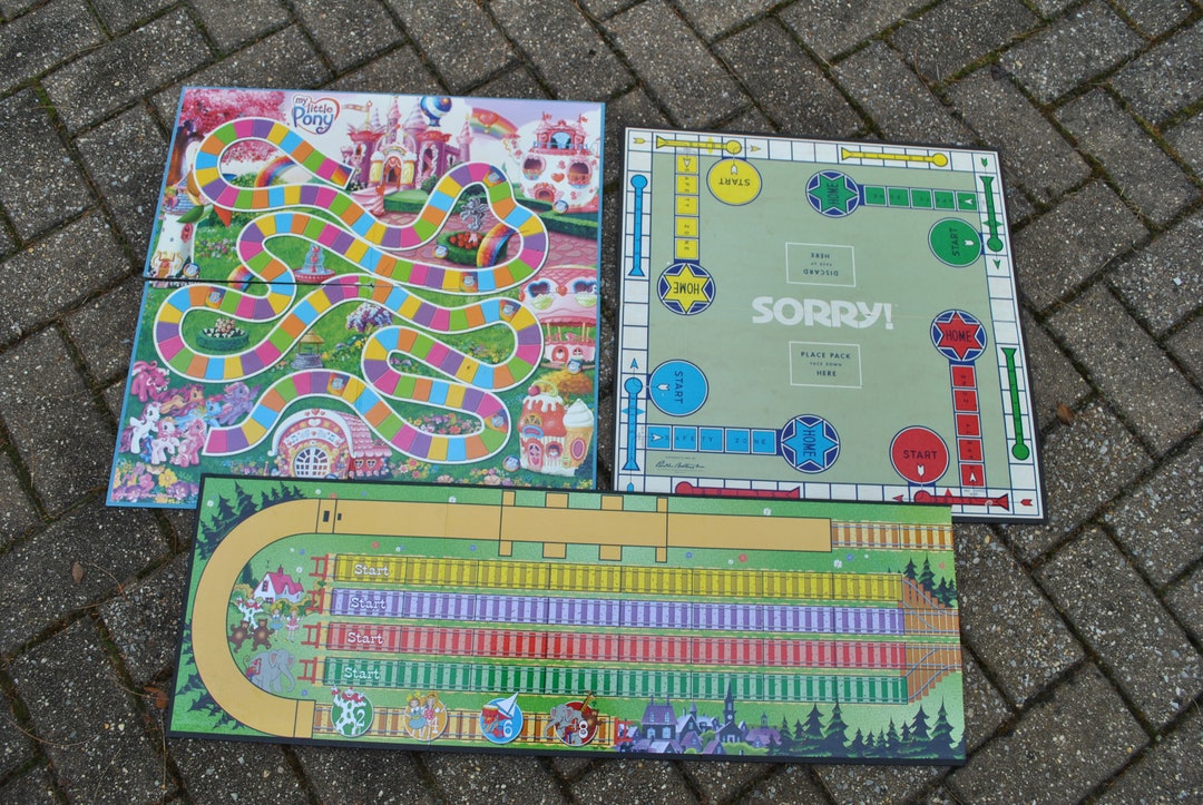 Vintage Game Boards Wall Decor Display Family Fun Room - Etsy