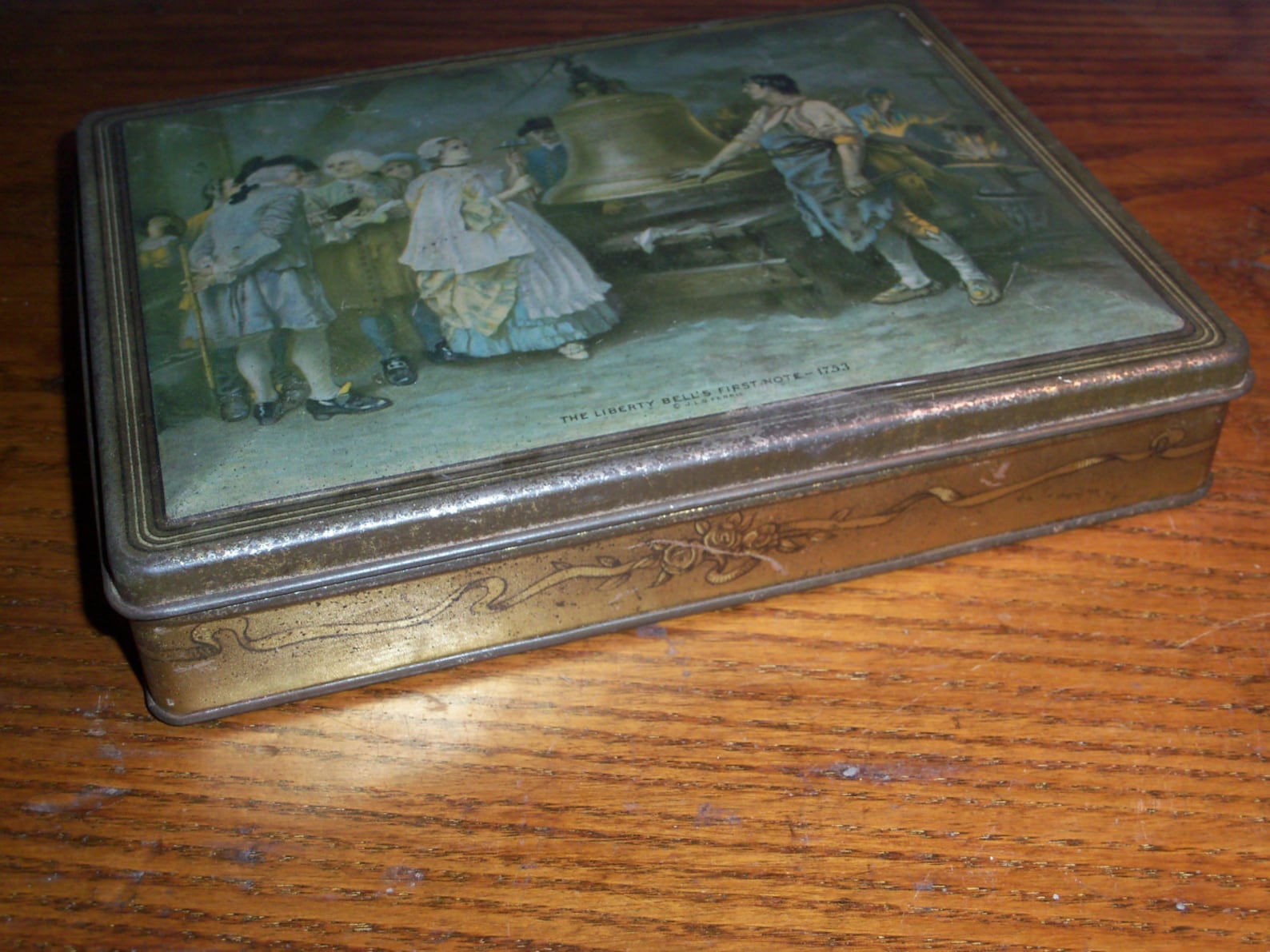 Vintage 1920's Tin Box Philadelphia History - Etsy