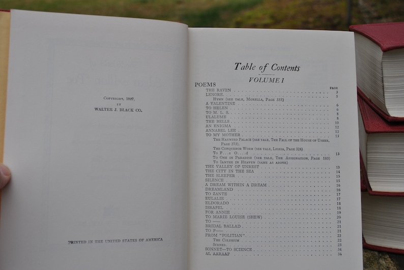 Set of 4 Large Hardcover Antique Books Collected Works | Etsy