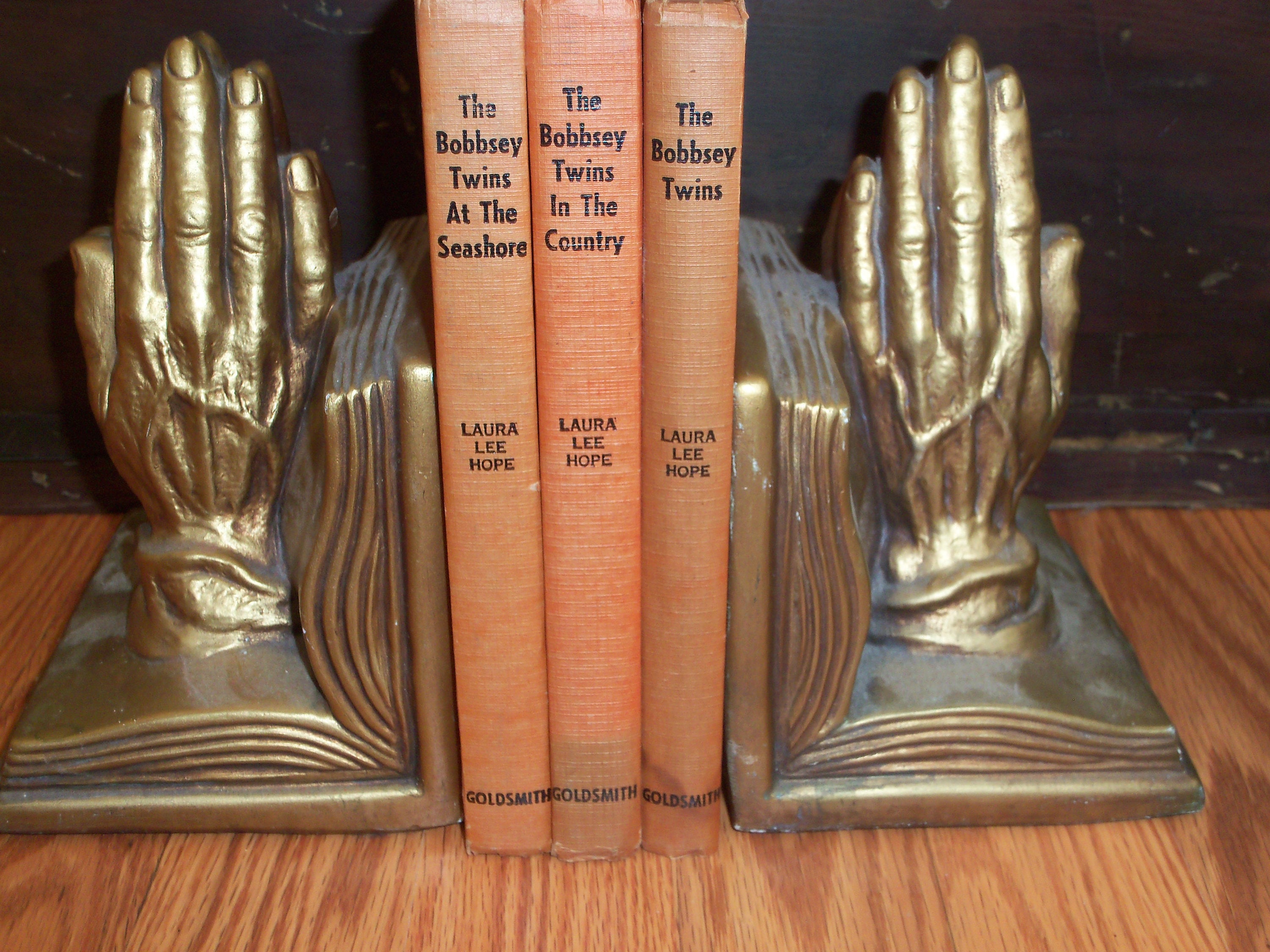 Vintage Set of Praying Hands Bookends and Doorstop/statue Large ...