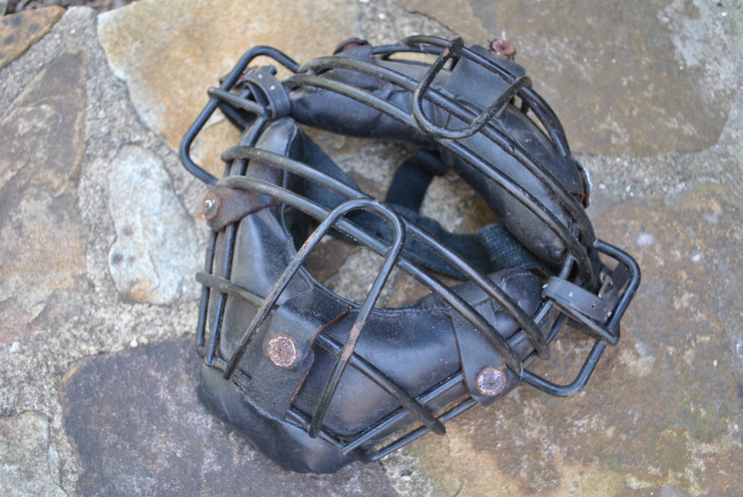 Vintage Baseball Catcher Umpire Mask Face Game Sports Memorabilia ...