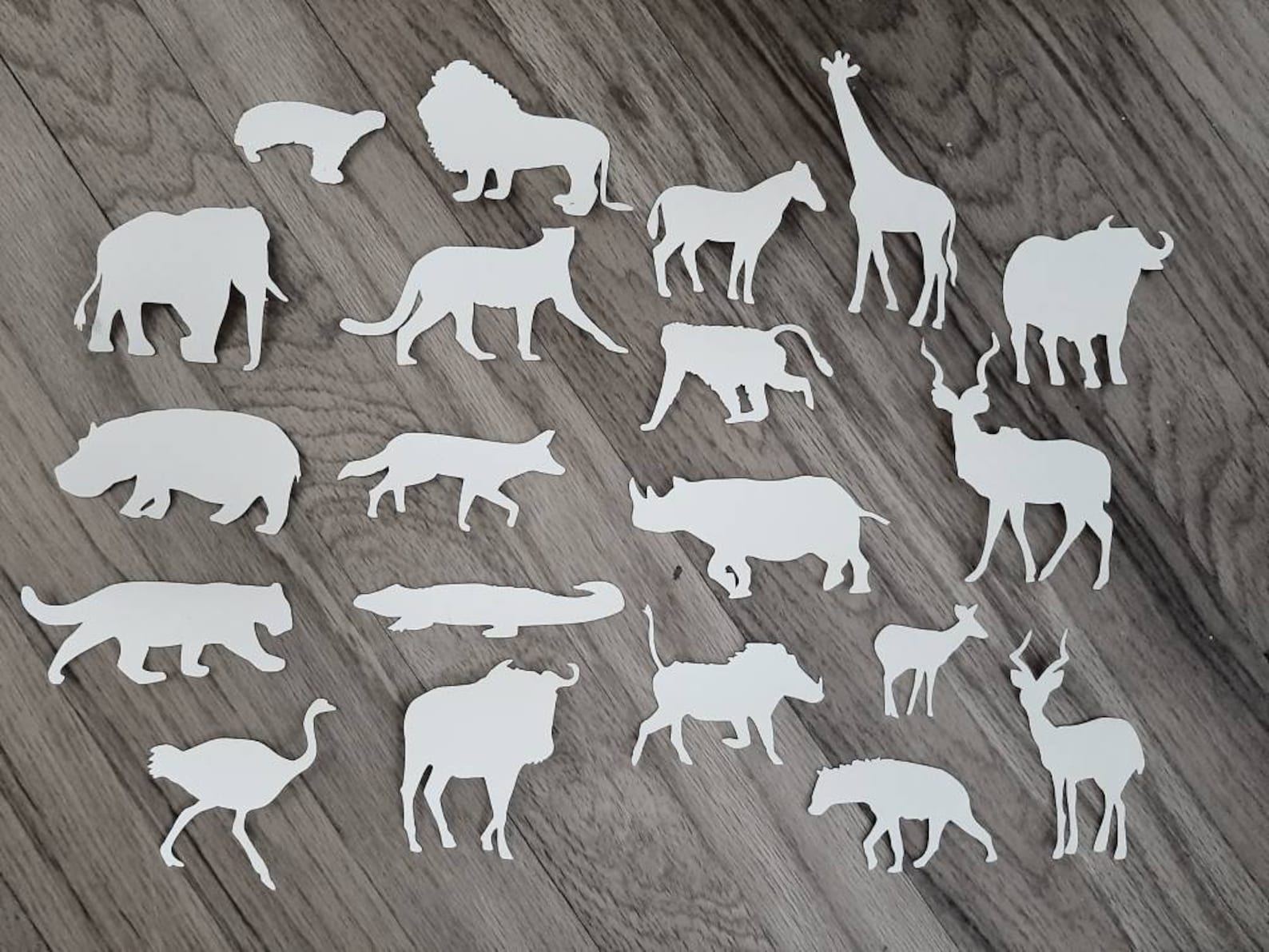 55 Safari Animal SVG Bundle | Africa Animal Silhouettes | Baby Elephant ...