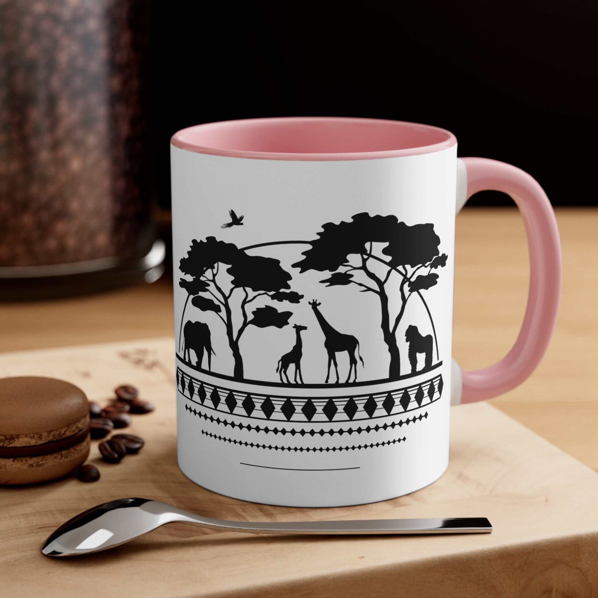 60 Safari Animal Silhouettes Landscape Scene SVG Bundle Graphic South ...