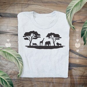 30 Safari Africa Silhouette Animal SVG Bundle | Africa Scene | Safari ...