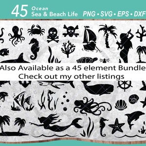 30 Ocean SVG Bundle Summer Cut Files Beach Sea Creature Ocean Animal ...