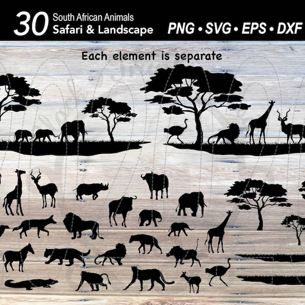 Safari Animal Decals - Etsy