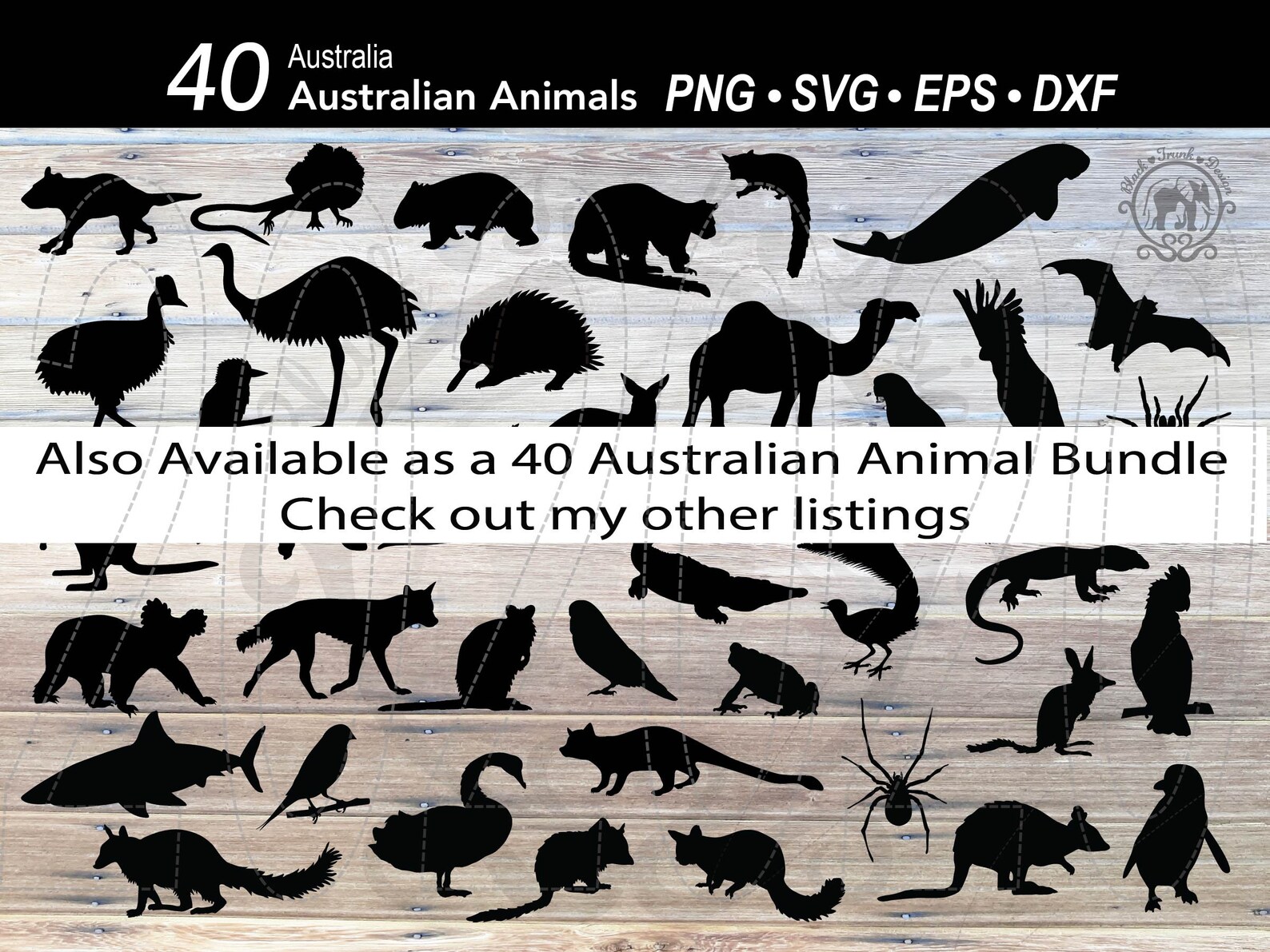 Australian Animal SVG Bundle Silhouettelittle ...