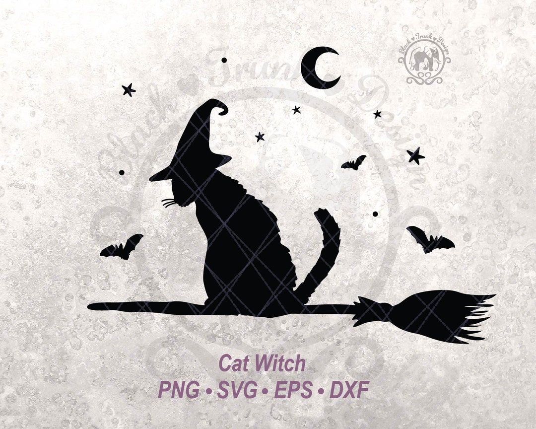 Black Cat Halloween SVG Spooky Witchy Shirt Graphic | Cute Fall Season ...