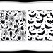 20 Black and White Seamless Halloween Pattern JPG Bundle | Repeatable ...