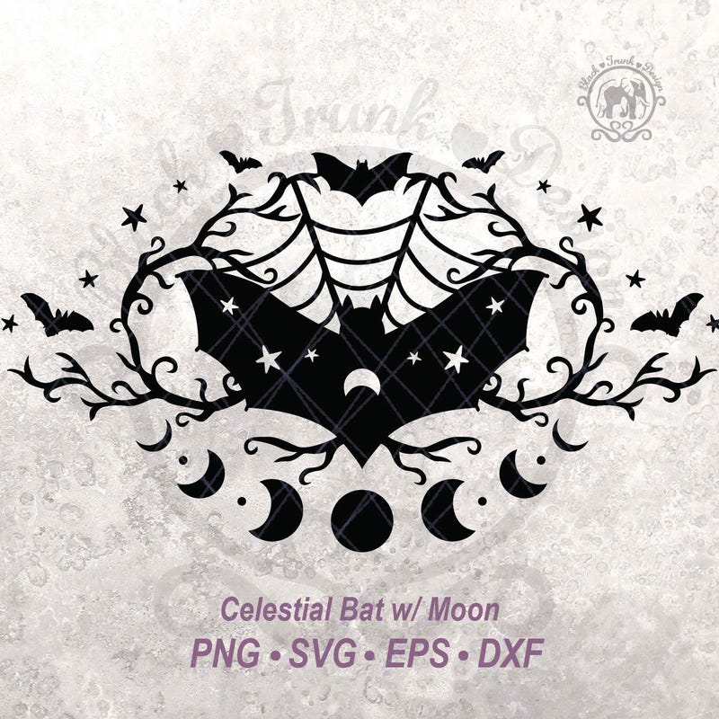 Star Moon Design Graphic - Etsy