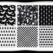 20 Black and White Seamless Halloween Pattern JPG Bundle | Repeatable ...