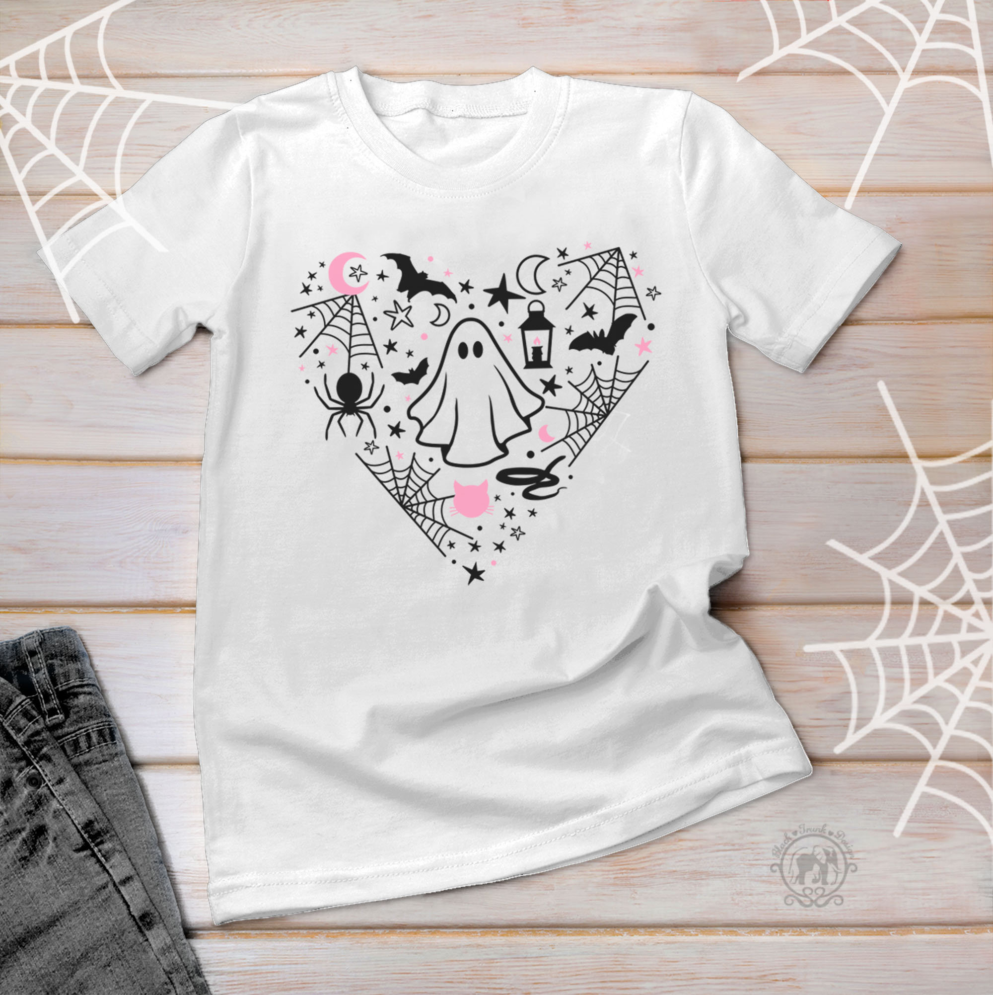 2 Ghost Halloween Heart SVG Cut Files Cute Spooky Love Fall Season ...
