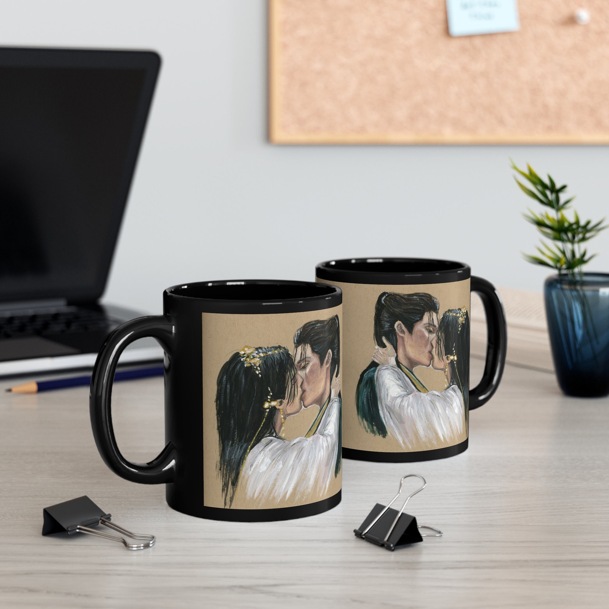 Tantai Jin & Li Susu Kiss Mug, Till the End of the Moon Fanart, Fantasy ...