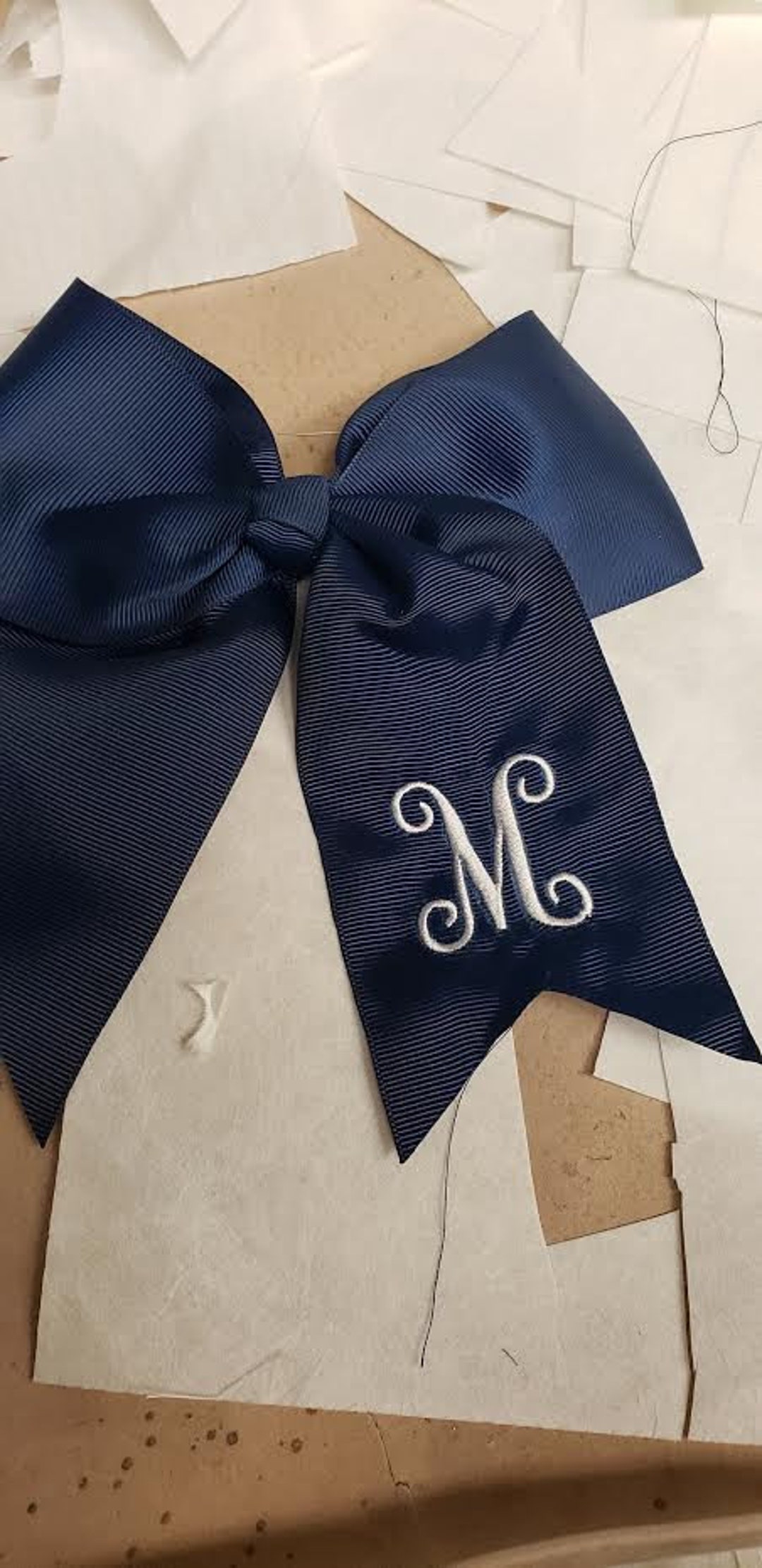 Personalized Letter Bow - Etsy