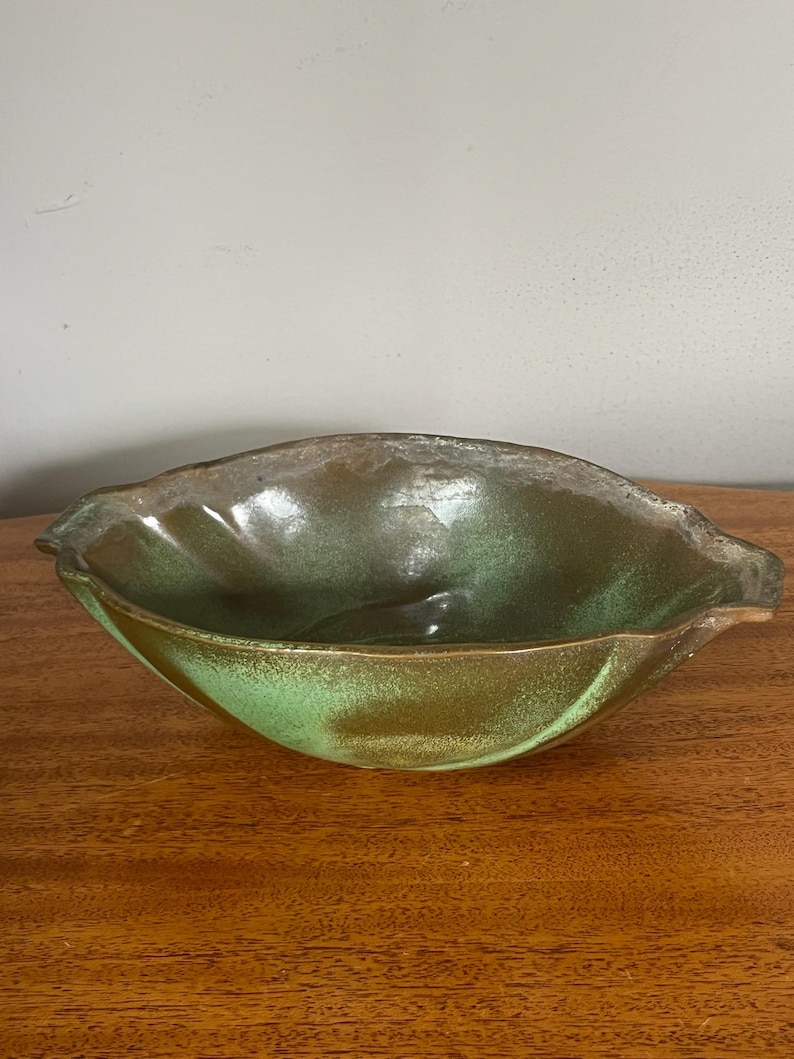 Francoma Pottery Bowl Green Glaze1950s Frankoma Pottery, Serving Dish ...