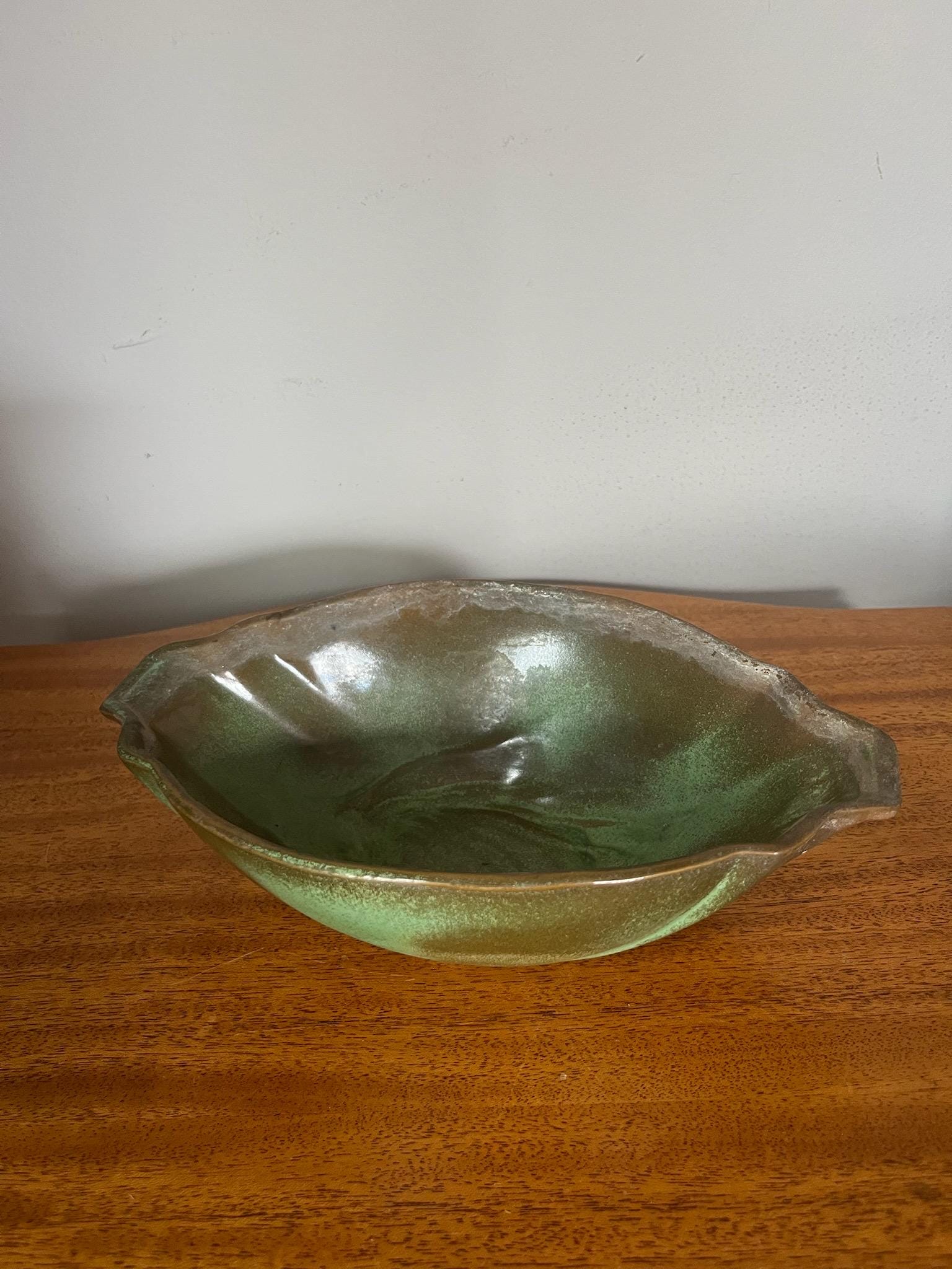 Francoma Pottery Bowl Green Glaze1950s Frankoma Pottery, Serving Dish ...