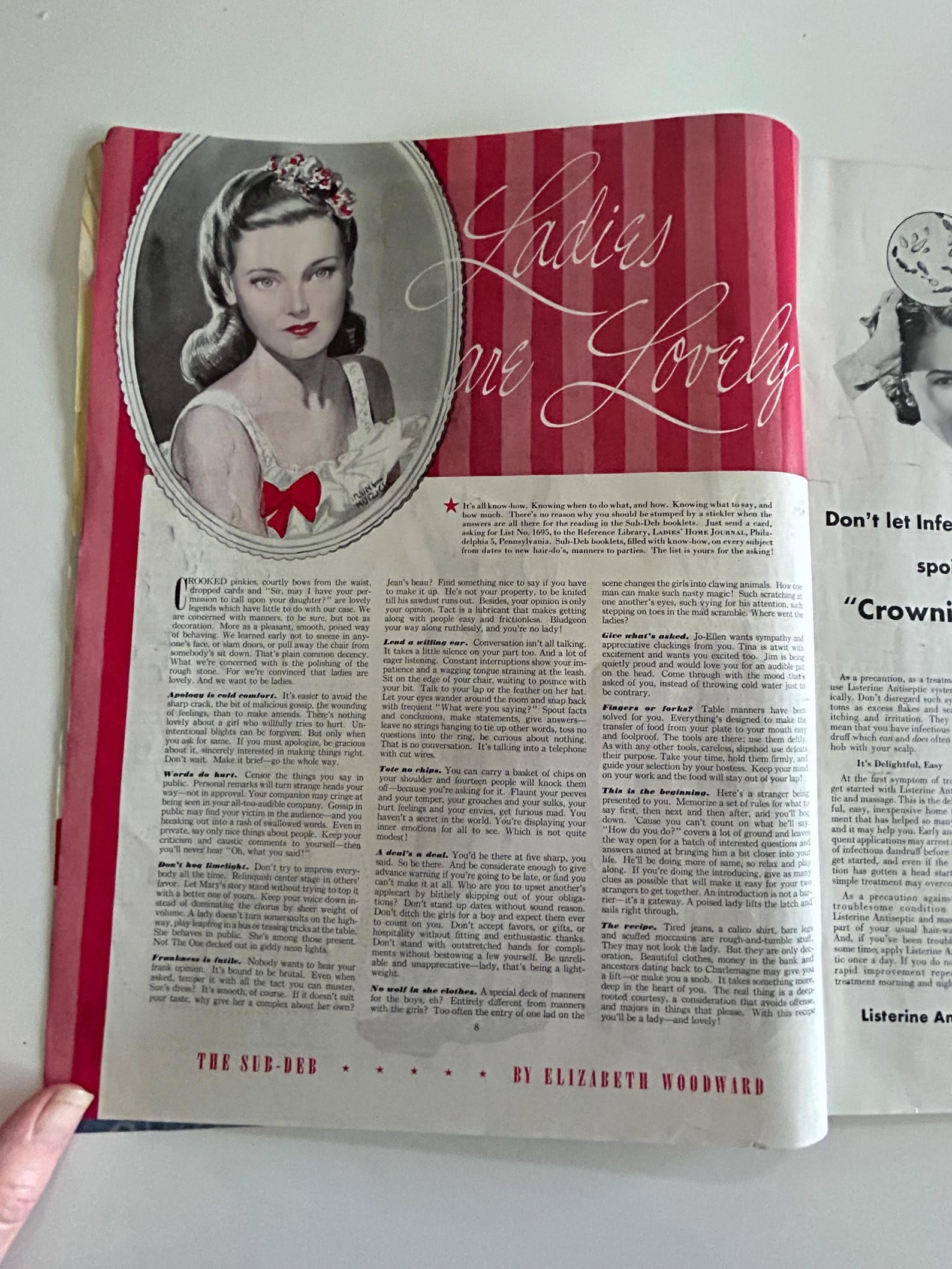 Vintage 1940s Woman’s Magazine Ladies Home Journal May 1945 - Etsy